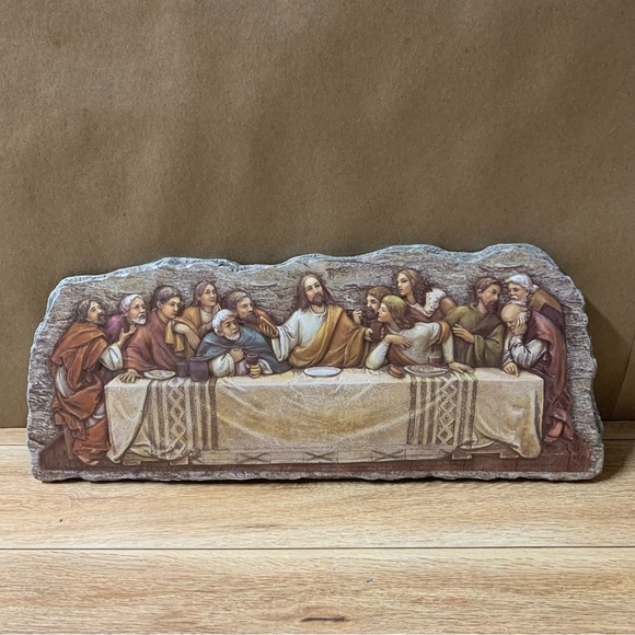 Accents | New Roman Josephs Studio Hanging Plaque The Last Supper Stone ...